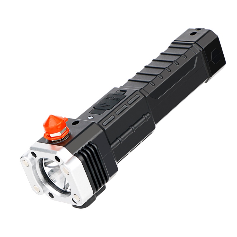 Jual LED Senter Super Terang 300 Lumens Dengan Palu Pengaman Dan Magnet ...
