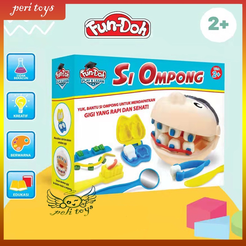 Jual Fun Doh Mainan lilin/Fun doh Si Ompong 28156 (si ompong) | Shopee ...