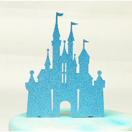 Jual Topper Castle Istana Rainbow hiasan Kue Ulang Tahun Happy Birthday ...