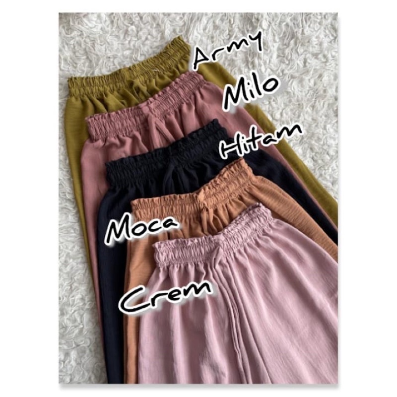 Jual kulot crinkle polos / kulot hitam polos jumbo premium/ crinkle ...