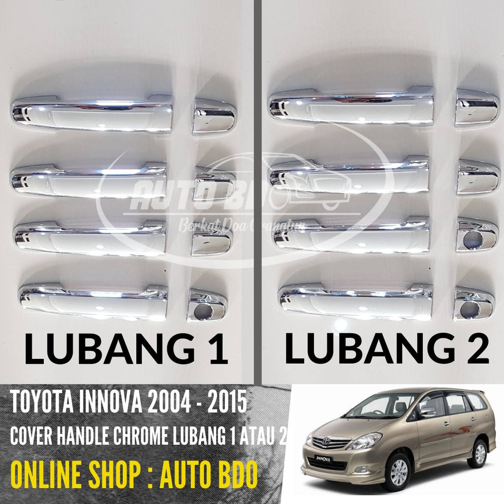Jual Cover Handle Innova Lama 2004 - 2015 chrome | Shopee Indonesia