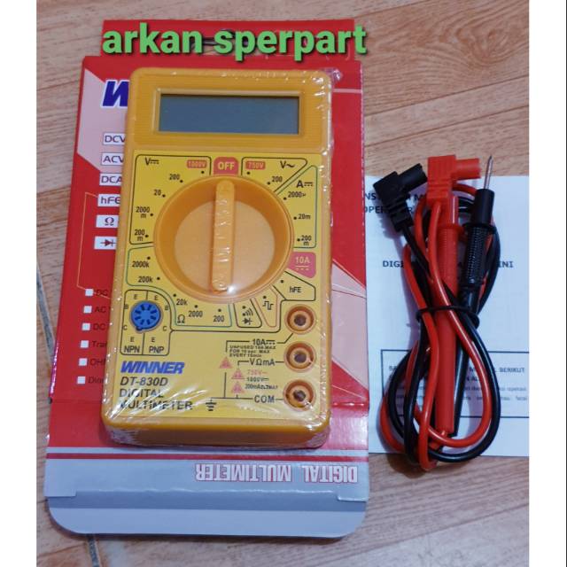 Jual Tester digital kecil WINNER/Multitester digital kecil/Avo meter ...