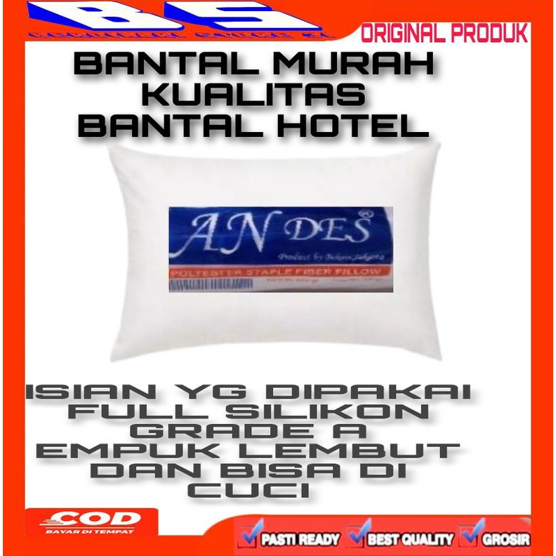 Jual [100%REALPICT]BANTAL / GULING Andes/isi silikon/Bantaltidur EMPUK ...