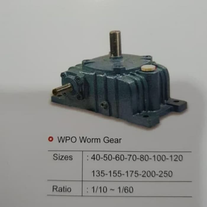 Jual gear box reducer / worm gear REVCO size 80 WPA/WPS/WPO/WPX ...