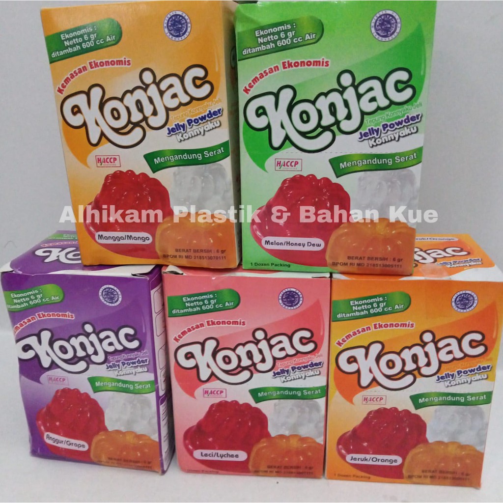 Jual Konjac Jelly Powder All Variant 6gr | Shopee Indonesia
