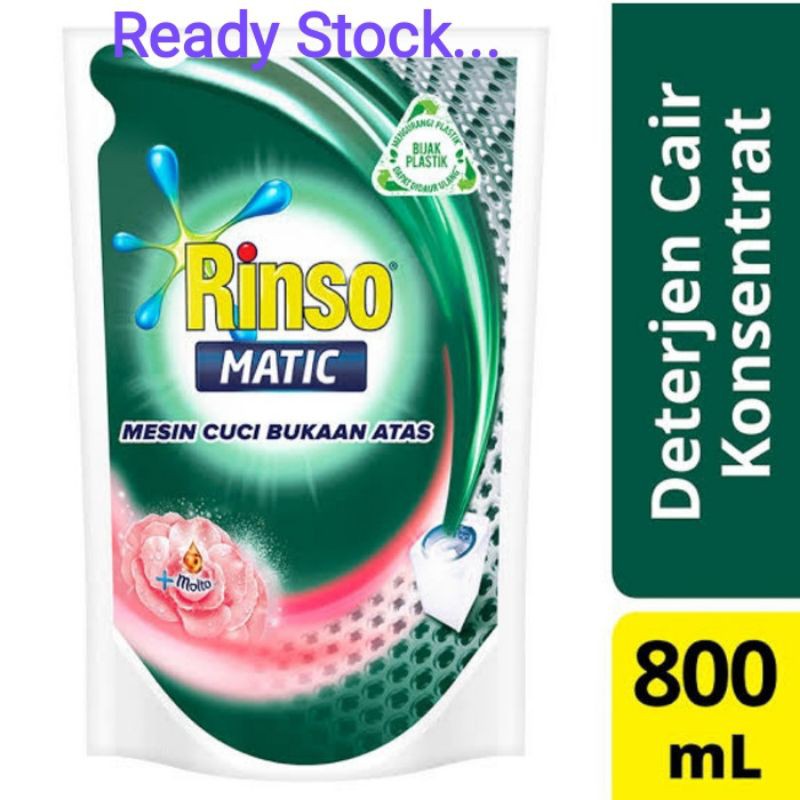 Jual Rinso Matic Top Load Bukaan Atas 800 ML | Shopee Indonesia