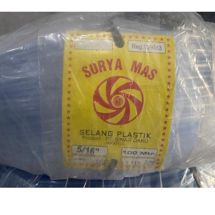 Jual Selang Surya Mas Plastik 5/16” Selang Bening Tranparan Harga Per ...
