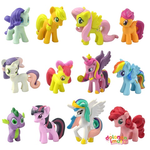 Jual My Little Pony Small Figure Set isi 12 Mainan Kuda Poni Pajangan ...