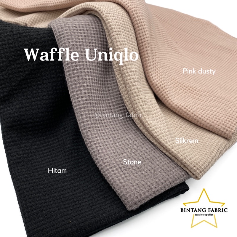 Jual Bahan Kain Knitting Waffle Uniqlo Premium 1 kg | Shopee Indonesia