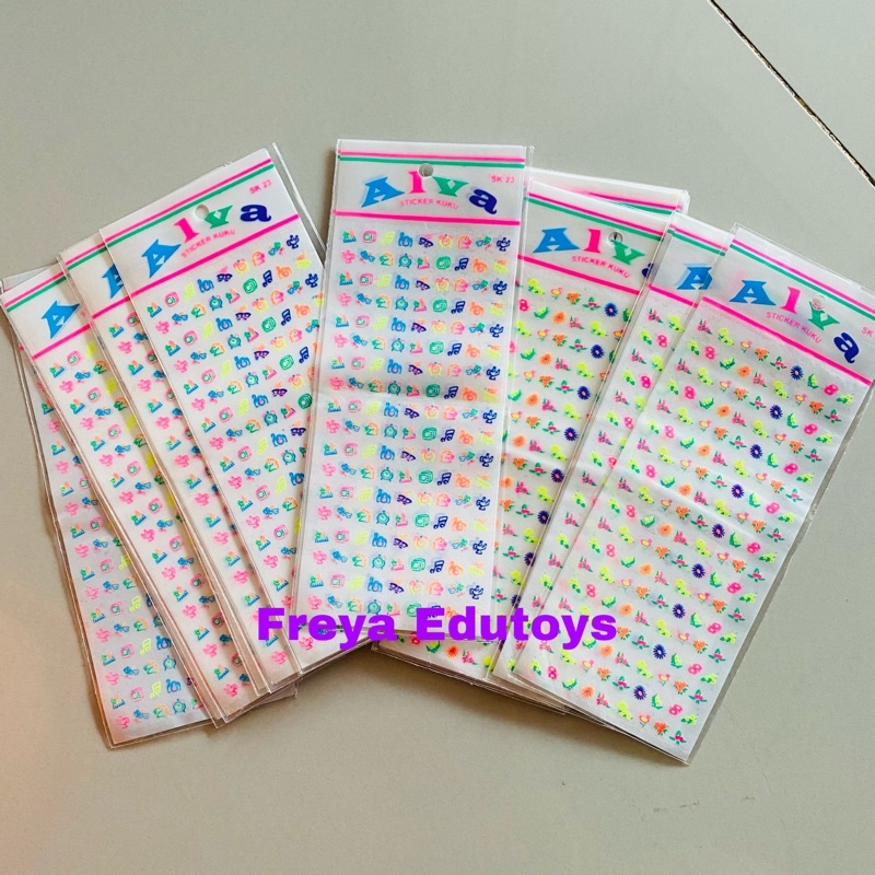 Jual Stiker Kuku Nail Sticker Mainan Anak Stiker Untuk Kuku Per Lembar ...