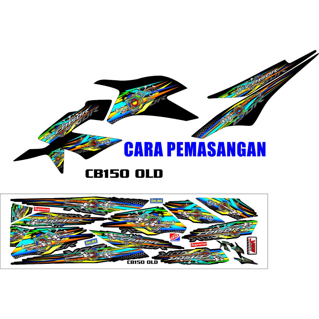 Jual SETIKER MOTOR HONDA CB-150R OLD LOKS STRIPING VARIASI ALL CB150R ...