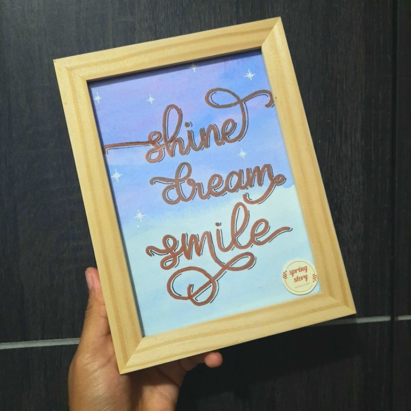 Jual Handlettering BTS Song with Frame | Shopee Indonesia