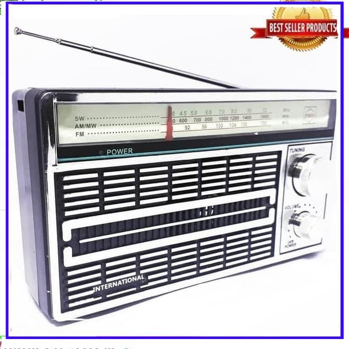 Jual RADIO JADUL INTERNATIONAL 3 BAND FM-AM-SW RADIO PORTABLE | Shopee ...