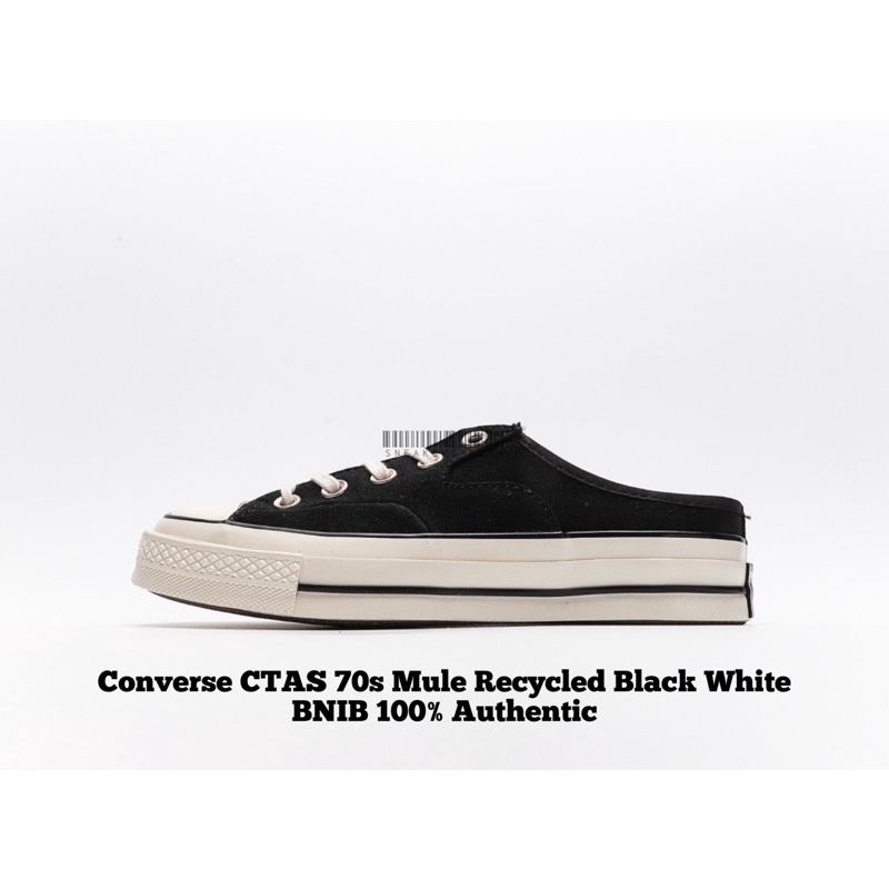 Jual Sepatu Converse Chuck Taylor All Star 70s Mule Recycled Black ...