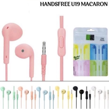 Jual WBS HEADSET U19 Hifi Stereo Extra Bass Handsfree Matte Colorfull ...