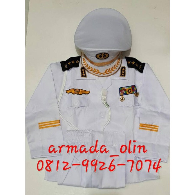 Jual Seragam anak Jendral TNI AL No 7-8 / Baju karnaval TNI AL | Shopee ...