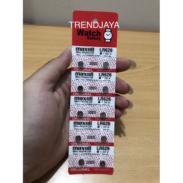 Jual Baterai Jam Tangan Maxell LR41/AG3 LR44 LR626 LR1130 (isi 1 pcs) | Shopee Indonesia