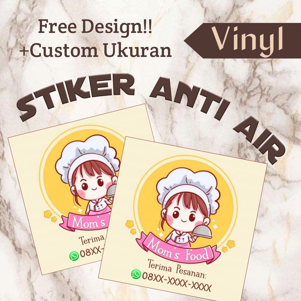 Jual (PROMO)Stiker Logo Anti Air-Cetak Stiker Tanpa PO–Custom Sticker ...
