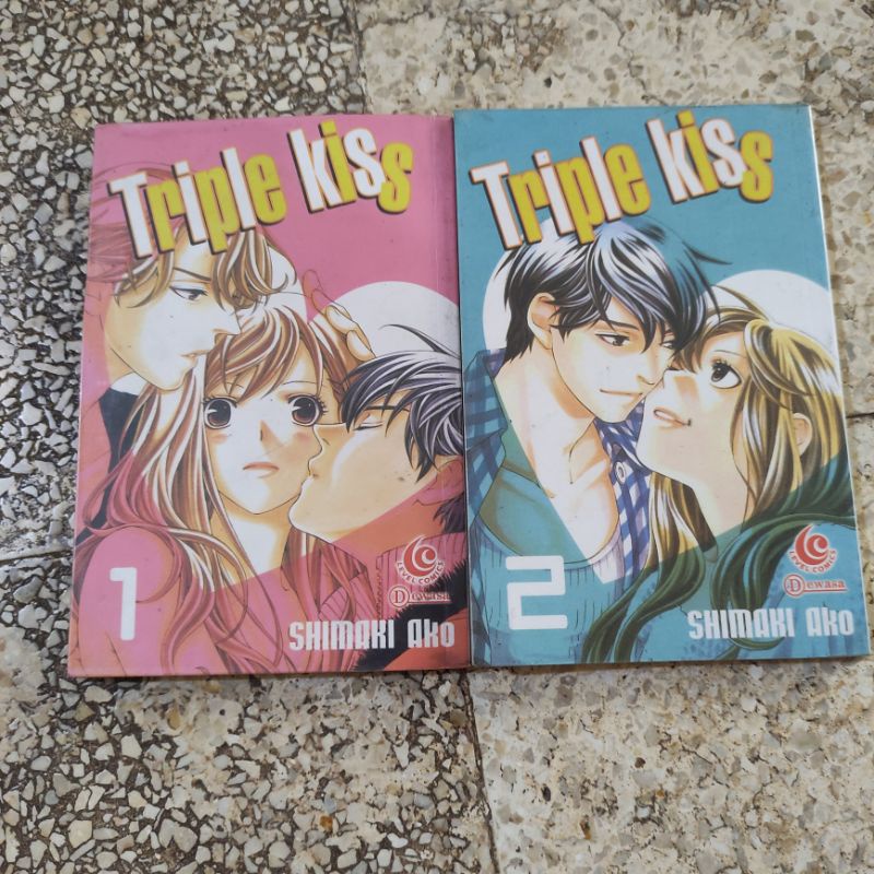 Jual komik triple kiss 1-2 tamat / shimaki ako manga comic / level ...