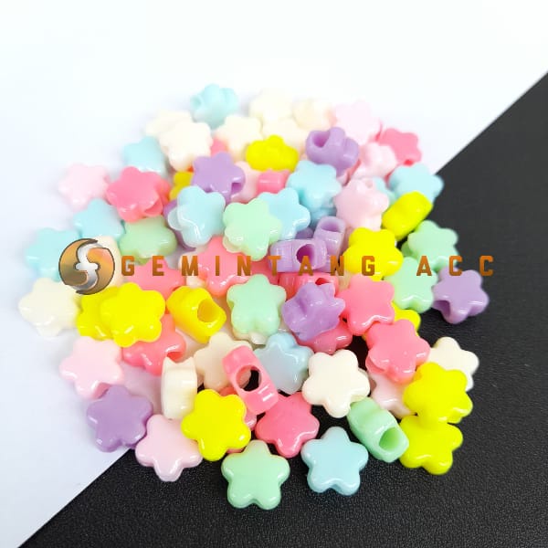 Jual Manik Manik Pastel Mote Akrilik Susu Mote Love, Bintang, Kupu ...