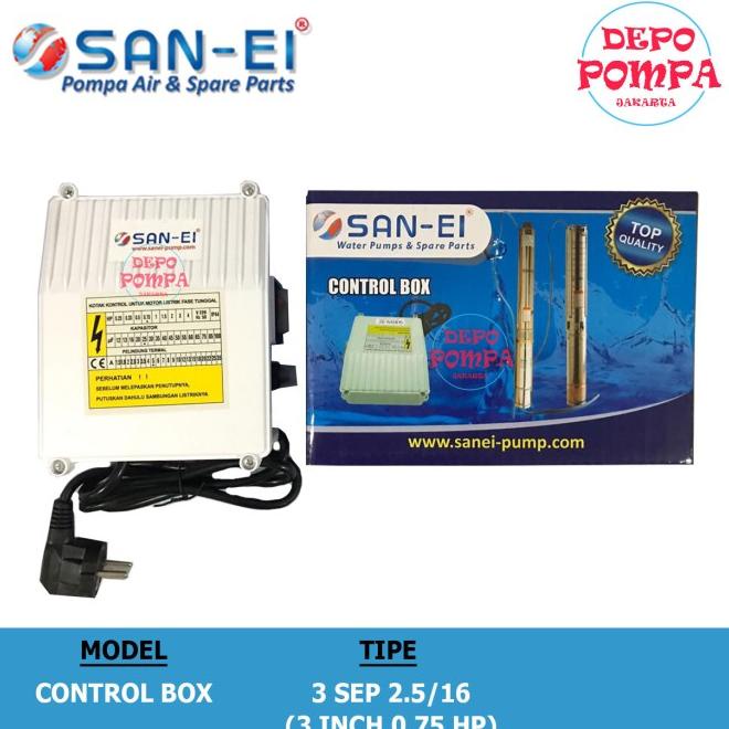 Jual Control Box Pompa Air Satelit San Ei 3 Inch 0.75 Hp | Shopee Indonesia