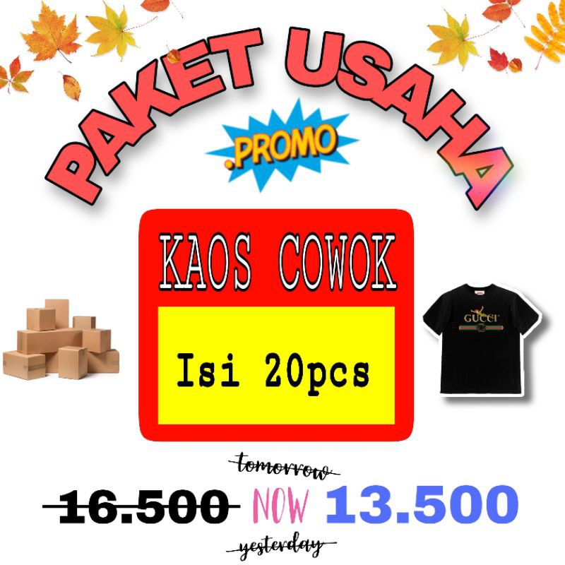 Jual COD DAPAT 20pcs (12.250X20pcs) Paket Usaha Kaos murah - Kaos ... Jual COD DAPAT 20pcs (12.250X20pcs) Paket Usaha Kaos murah - Kaos ...