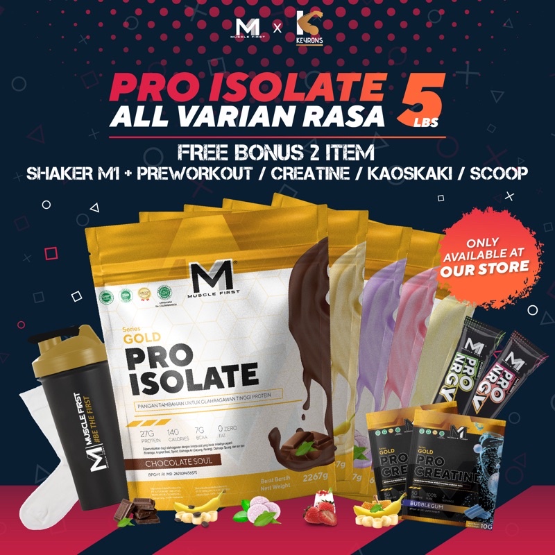 Jual MUSCLE FIRST PRO ISOLATE 5 LBS / 2.3KG SUSU WHEY PROTEIN ISOLATE ...