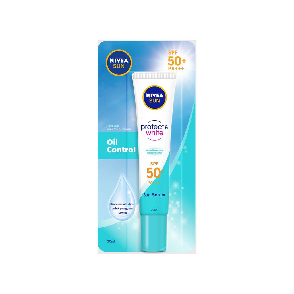 Jual Nivea Sun Protect & White Oil Control Serum Spf 50+ PA+++ | Shopee ...
