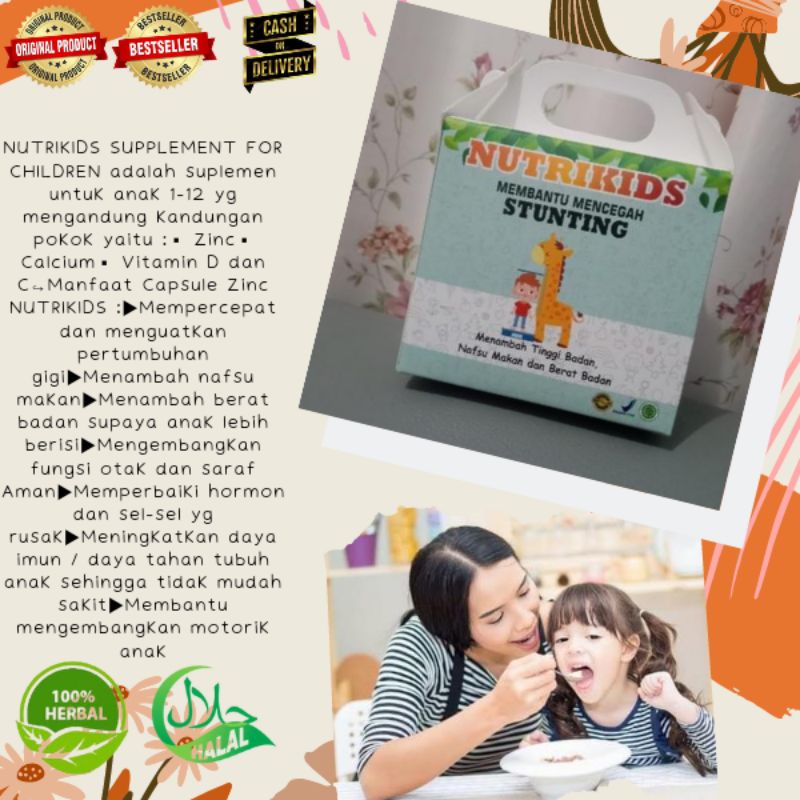 Jual Original NutriKids | Cegah Stunting Pada Anak | Penambah Tinggi ...