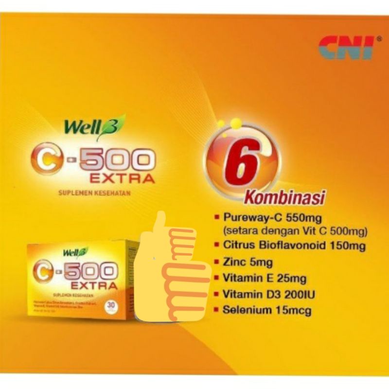 Jual CNI WELL 3 C500 EXTRA SACHET (STRIP ISI 32 TABLET) | Shopee Indonesia