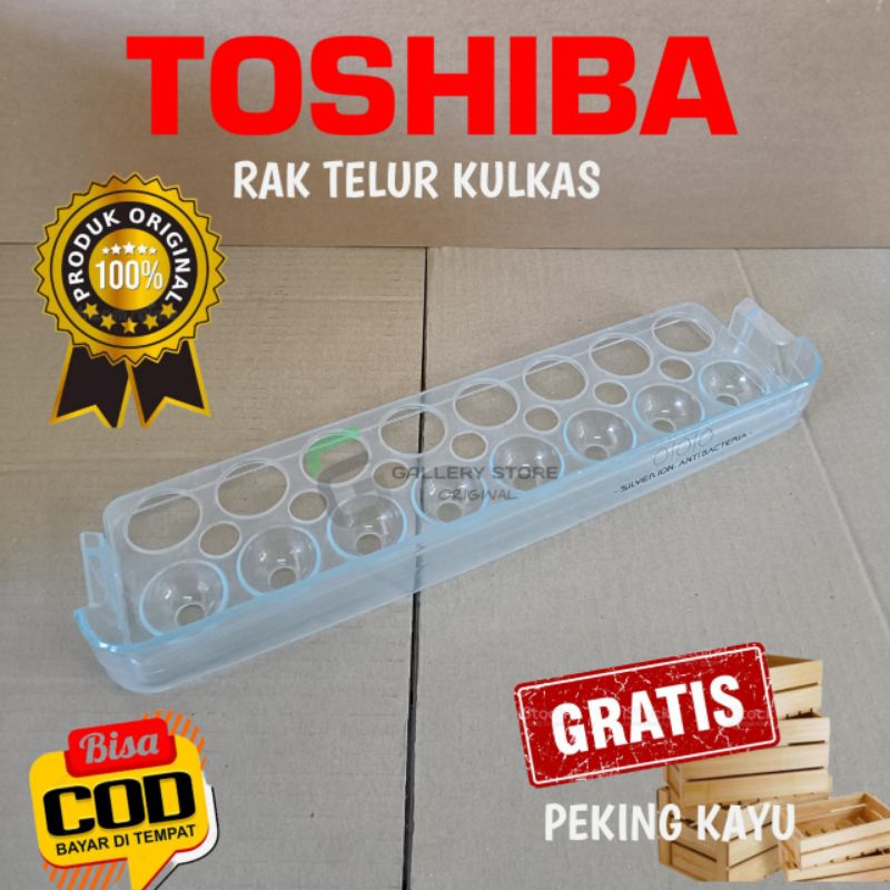 Jual RAK TELUR KULKAS TOSHIBA GLACIO KULKAS 1 PINTU DAN 2 PINTU ORIGINAL | Shopee Indonesia