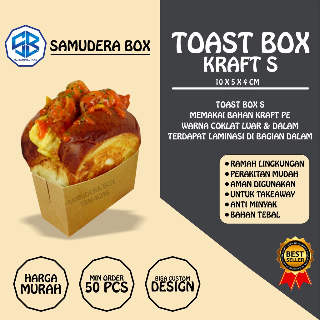 Jual TOAST BOX S - KRAFT (COKLAT) | Shopee Indonesia