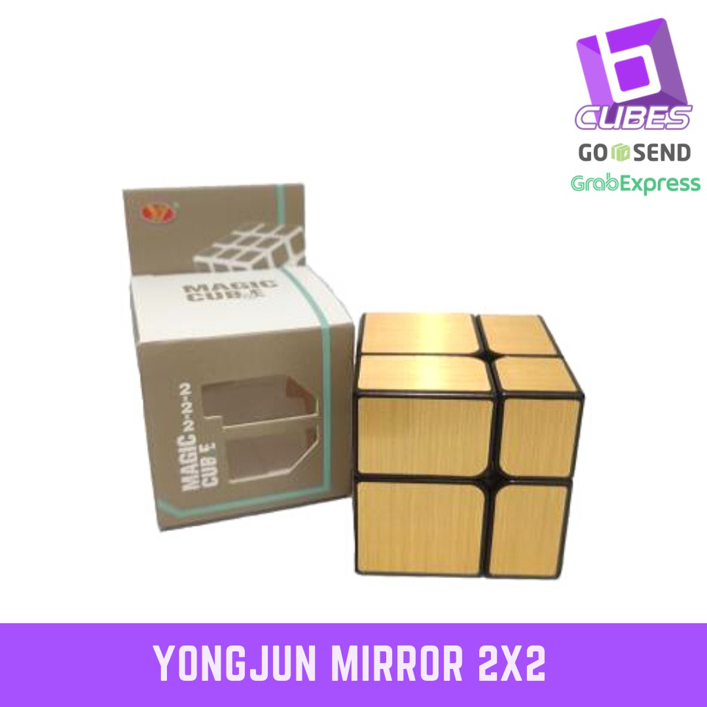 Jual Cube Mirror - Yongjun 2x2 Mirror Cube - Yj Mirror Black Gold 2x2 ...