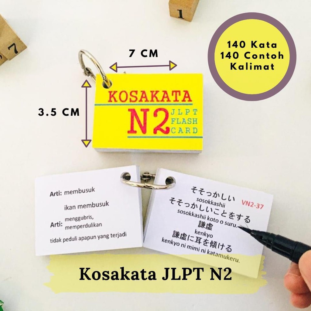 Jual Flash Cards KOSAKATA JLPT N5 N4 N3 N2 N1 Bahasa Jepang | Shopee ...