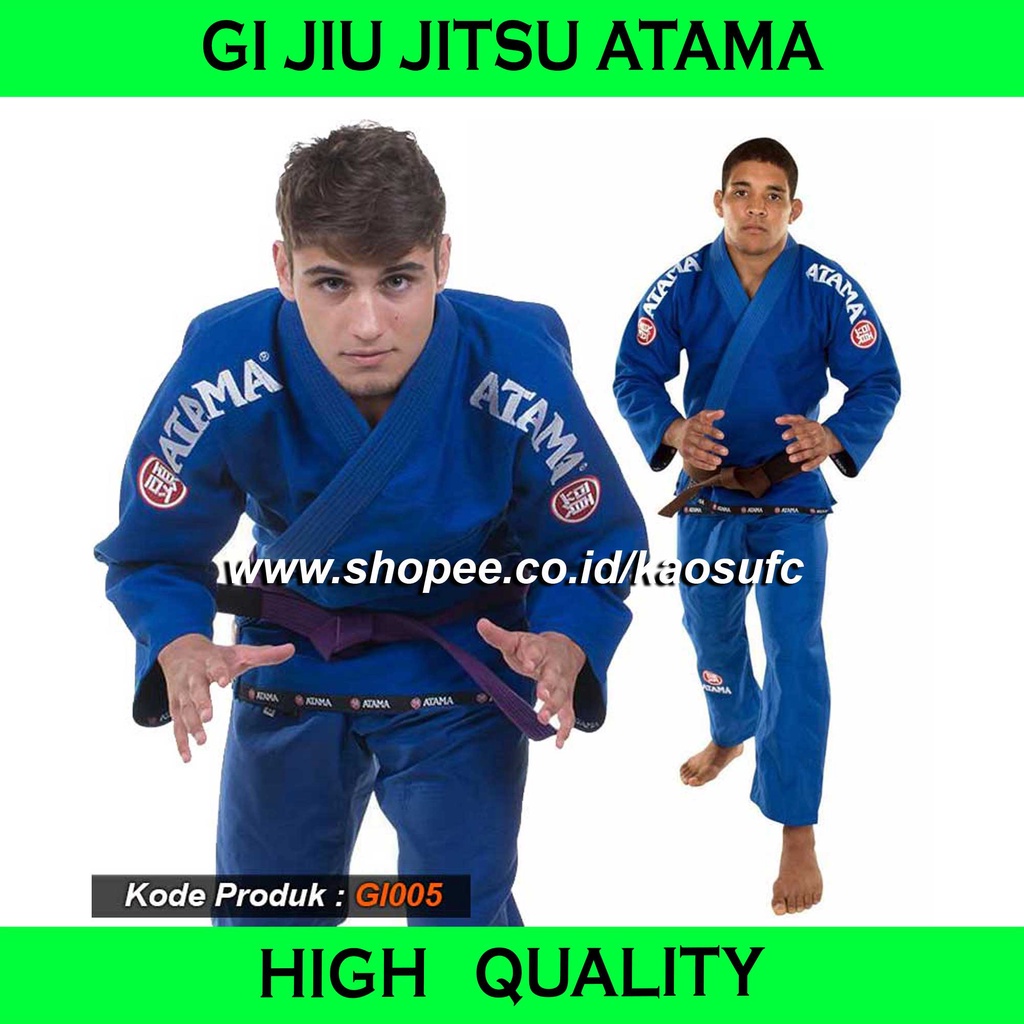 Jual GI JIUJITSU ATAMA BIRU IMPORT PREMIUM, GI BJJ ATAMA, GI BRAZILIAN ...