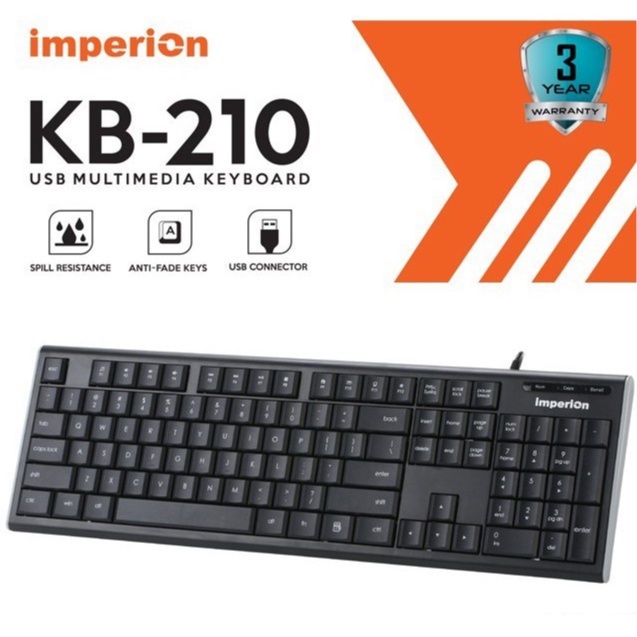 Jual Keyboard USB Imperion KB 210 | Shopee Indonesia