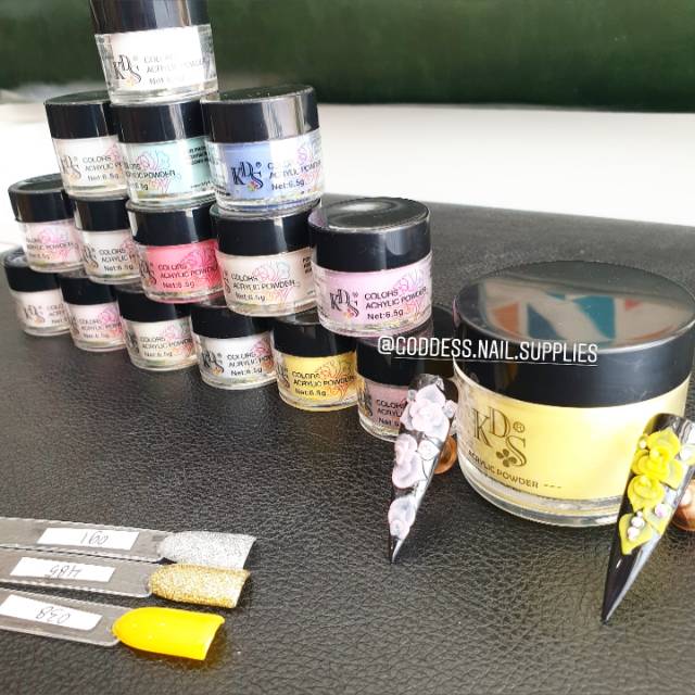 Jual KDS ACRYLIC POWDER MINI 6.5GRAM 3D POWDER DIPPING POWDER EXTENSION ...