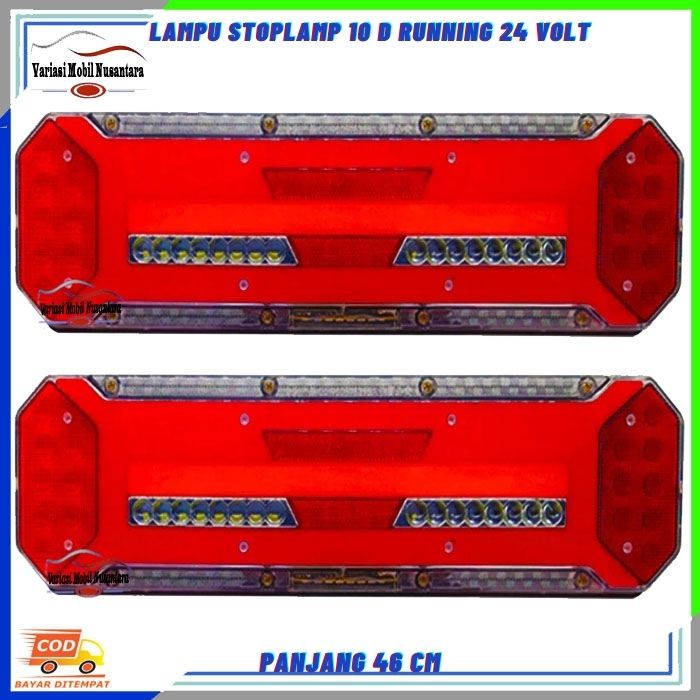 Jual Lampu Stop Lamp Led Stoplamp Rem Belakang 10 D Running Variasi ...