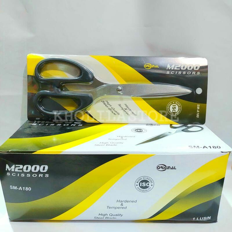 Jual Gunting kertas M2000 besar SM A-180 panjang 20cm murah | Shopee ...