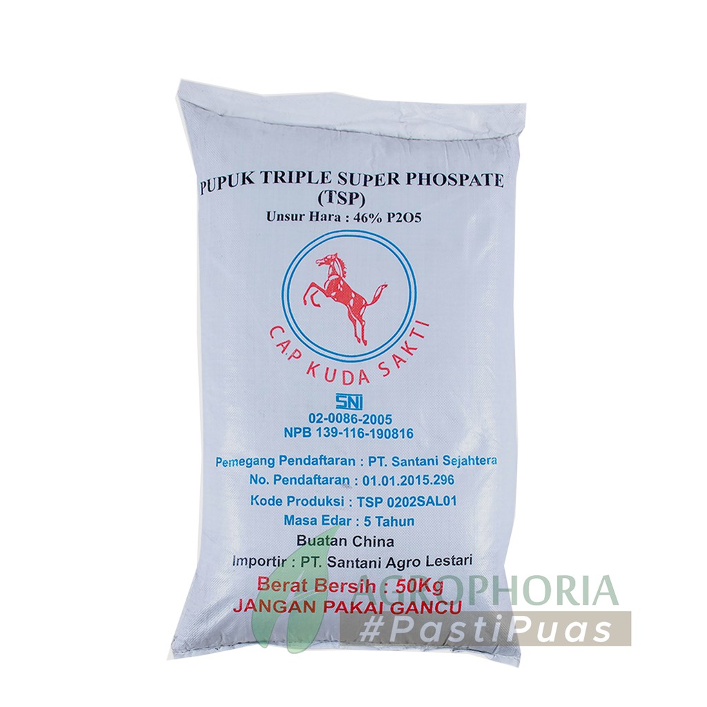 Jual Pupuk TSP Cap Kuda Sakti 1 Kg - Santani | Shopee Indonesia