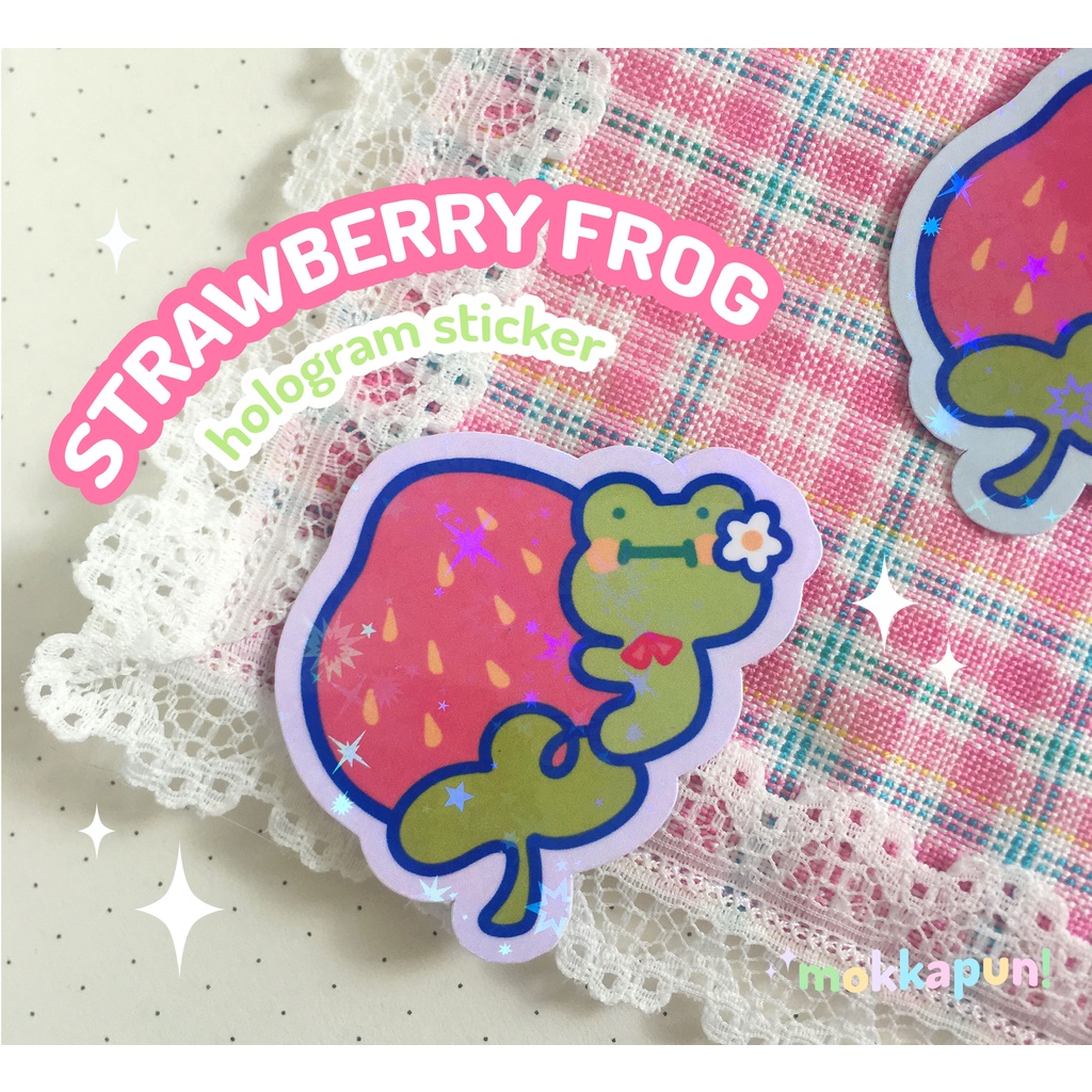 Jual MOKKAMERCH | Mini Sticker | Original Character: Strawberry Frog ...