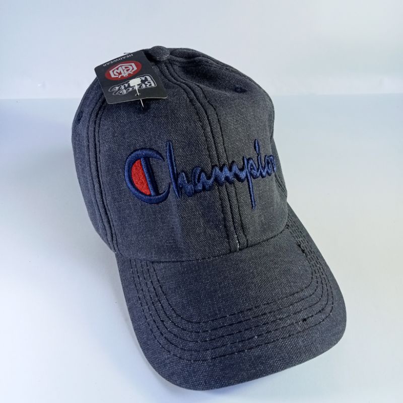 Jual topi baseball Champions biru | Shopee Indonesia
