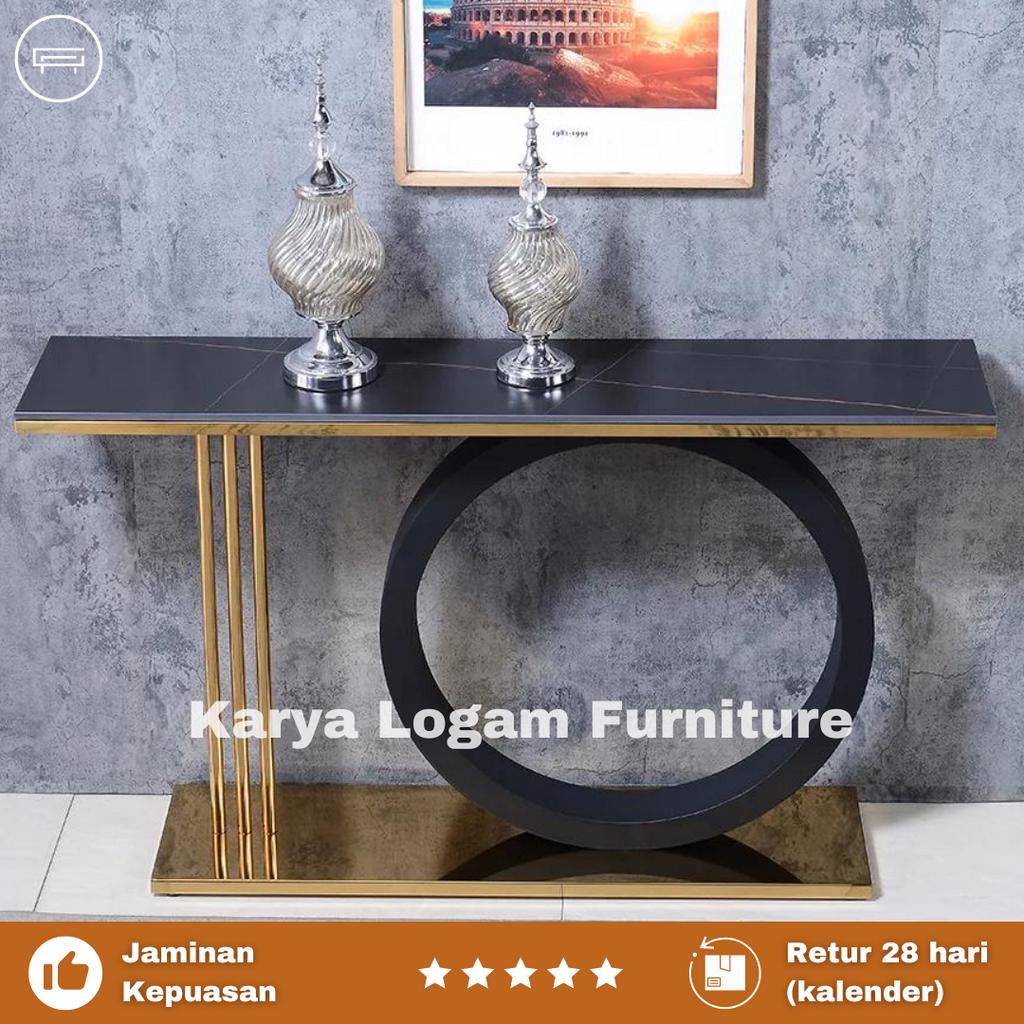 Jual Console Table Minimalis - Meja Console Modern Rangka Stainless dan ...