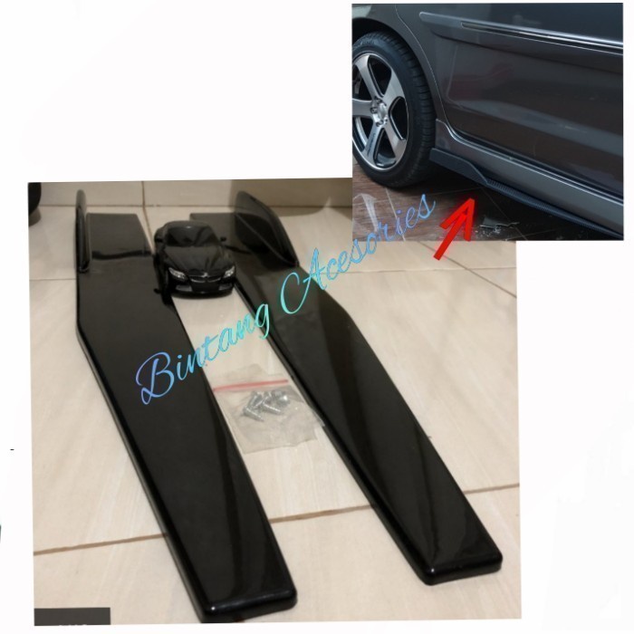Jual Winglet Samping Variasi Samping Bawah Mobil Honda BRV 2022 Hitam ...