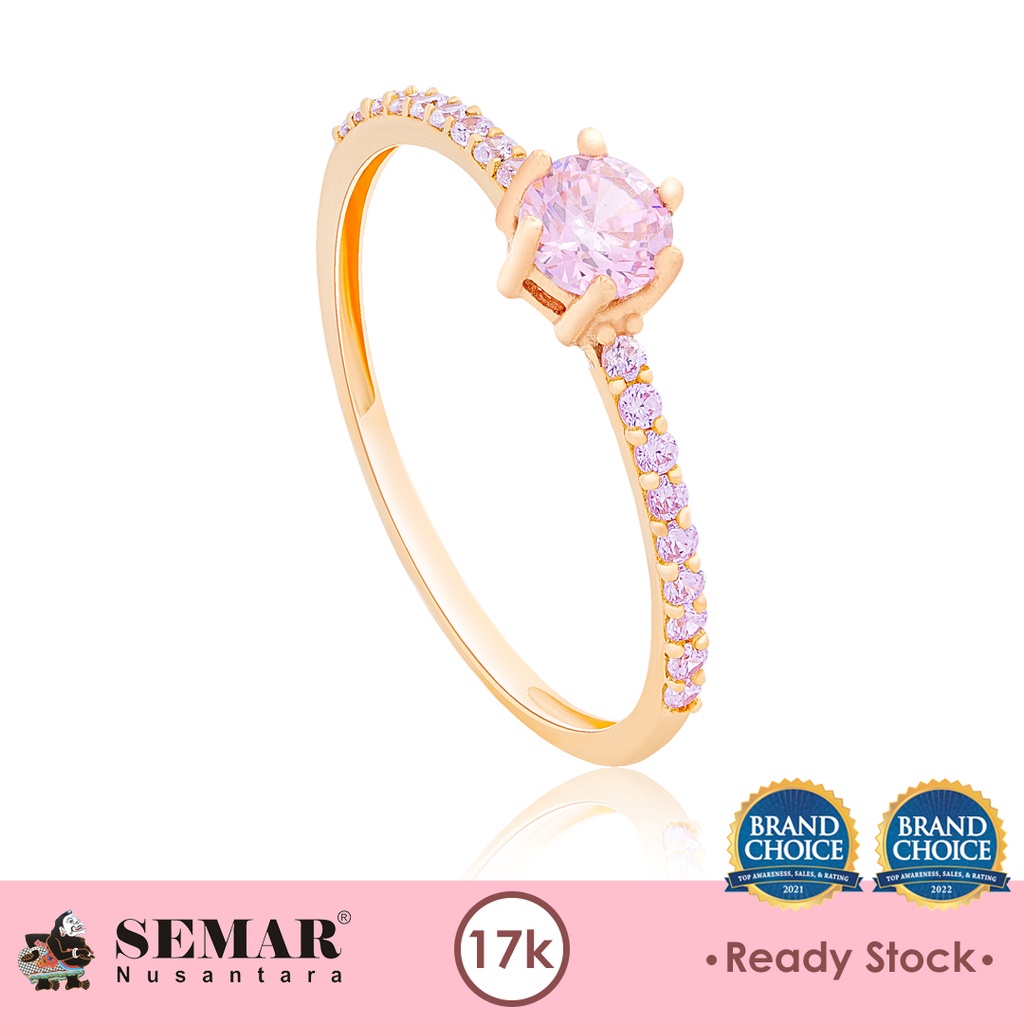 Jual Cincin Emas Velia Gold 17K Semar Nusantara | Shopee Indonesia