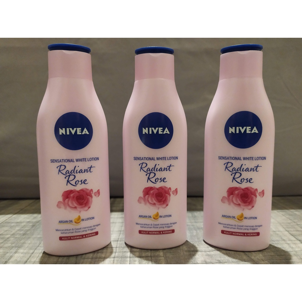 Jual NIVEA Sensational White Body Lotion Radiant Rose 200 ml | Shopee ...