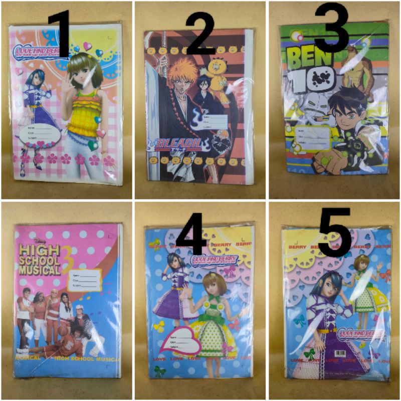 Jual Obral Sampul Buku isi 20 pcs Kartun Anak Cewek atau Cowok Love and ...