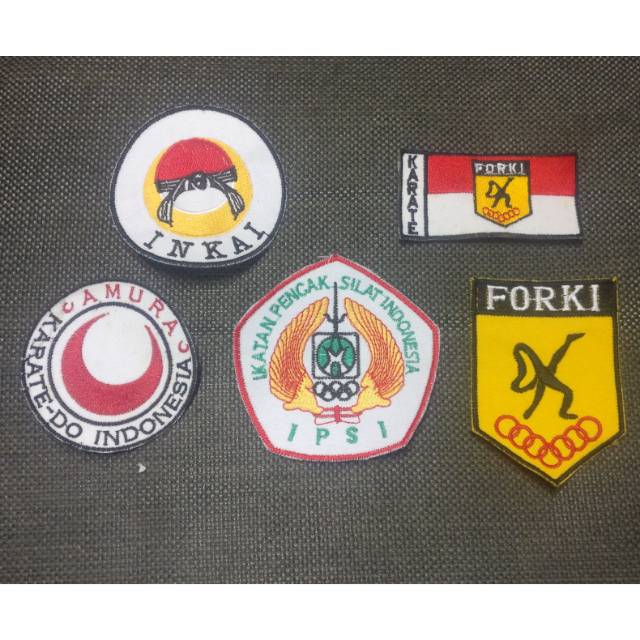 Jual Logo Lambang Badge Emblem Karate Silat Taekwondo FORKI INKAI IPSI ...