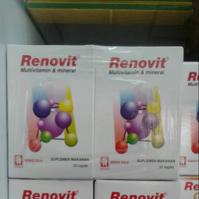 Jual Renovit multivitamin 30's botol | Shopee Indonesia
