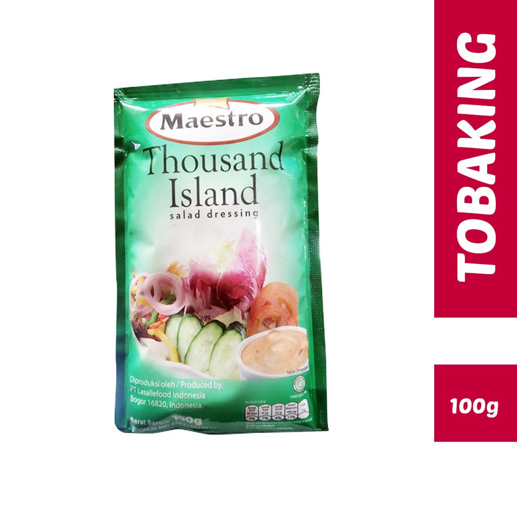 Jual MAESTRO Thousand Island sachet 100 gr Salad Dressing Sauce HALAL ...